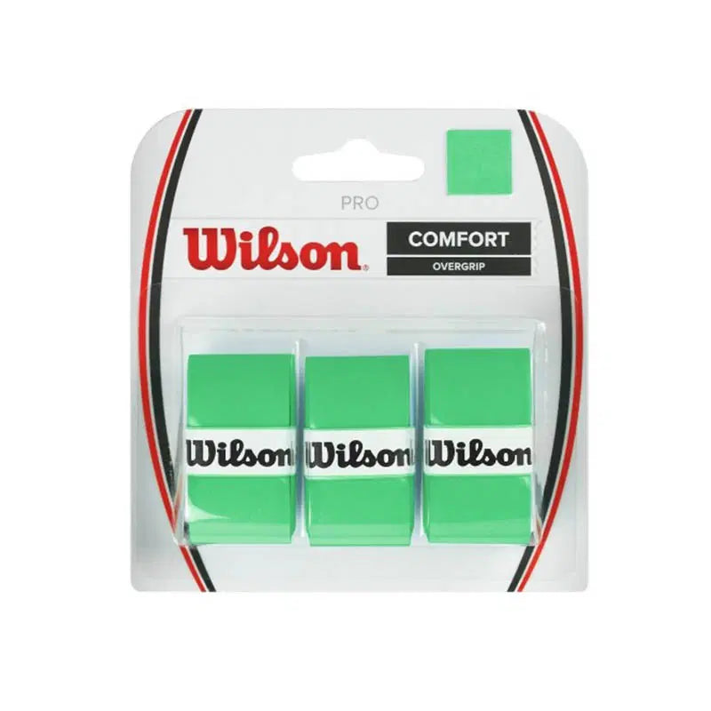 Wilson Overgrip Pro 3 Pack Green – Topspin Sportsgear